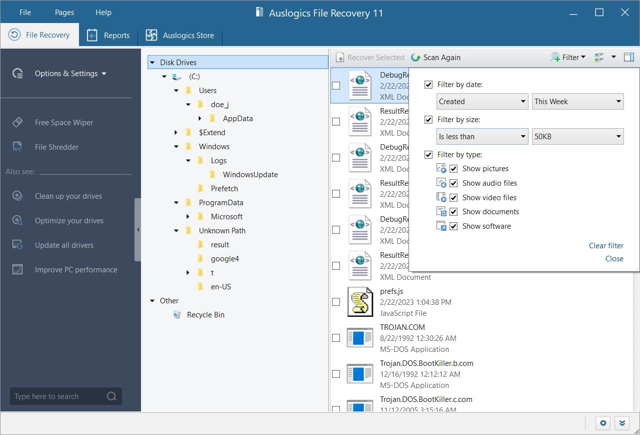 Auslogics File Recovery File Recovery Software | EBay