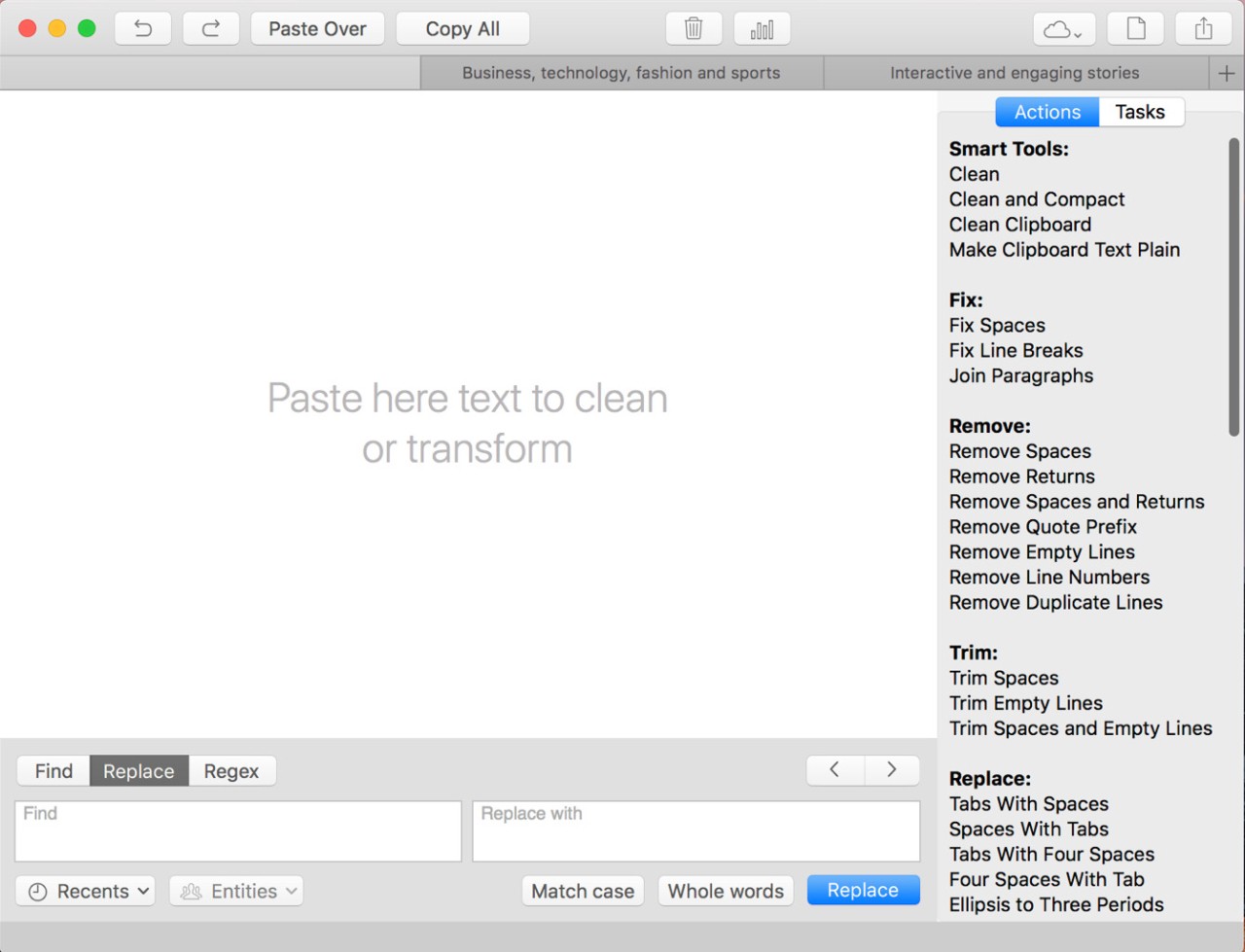 Clean Text for Mac à télécharger - ZDNet
