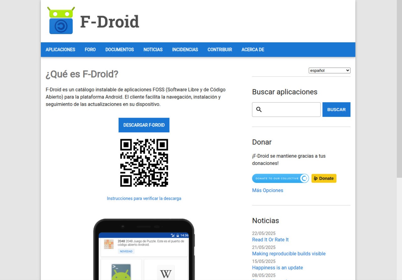 Descargar F-Droid (gratis) para Android, APK y Web App | Gizmodo