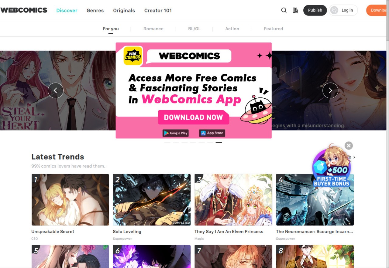 Descargar WebComics - Webtoon & Manga (gratis) para Android, iOS y Web App | Gizmodo