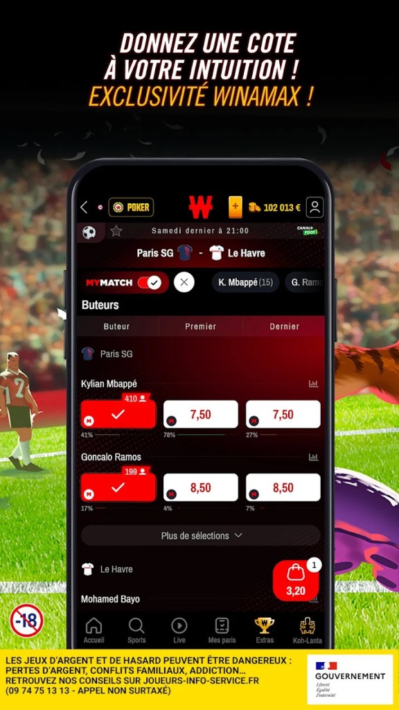 Télécharger Winamax en version Windows, macOS, Android, iOS, Linux, Service en ligne - Numerama