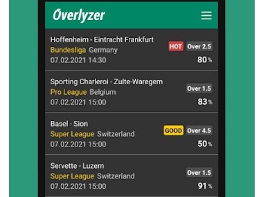 Télécharger Overlyzer Football Predictions en version APK, Android, iOS, Service en ligne - Numerama