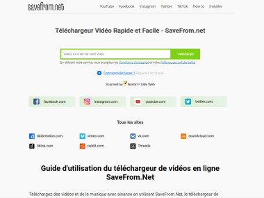 Télécharger SaveFrom.net en version Service en ligne - Numerama