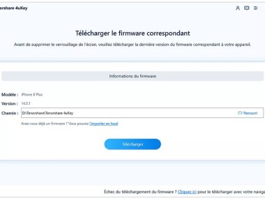 Télécharger Tenorshare 4uKey pour Windows, macOS - Frandroid