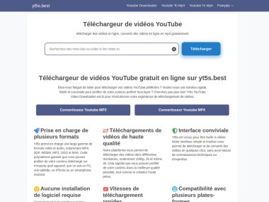 Télécharger yt5s en version Service en ligne - Numerama