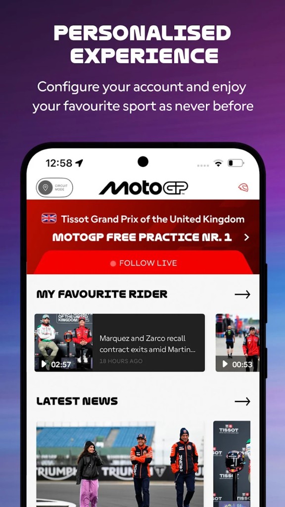 Download MotoGP (free) for Android, iOS and Web App | Gizmodo